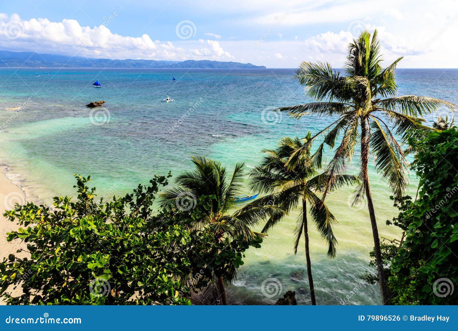 View of Diniwid Beach, Boracay Island, Philippines Stock Photo - Image ...