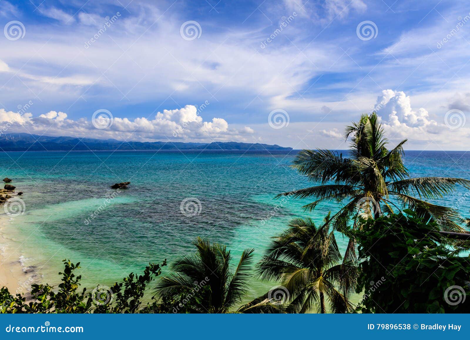 View of Diniwid Beach, Boracay Island, Philippines Stock Photo - Image ...