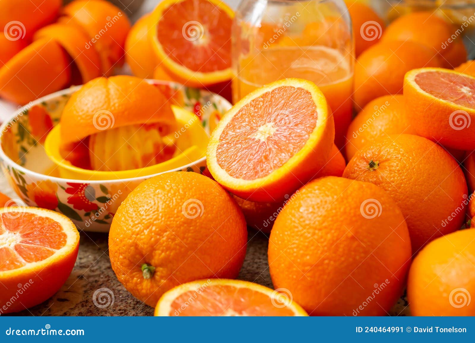 Orange juice process stock image. Image of drink, orchard - 240464991