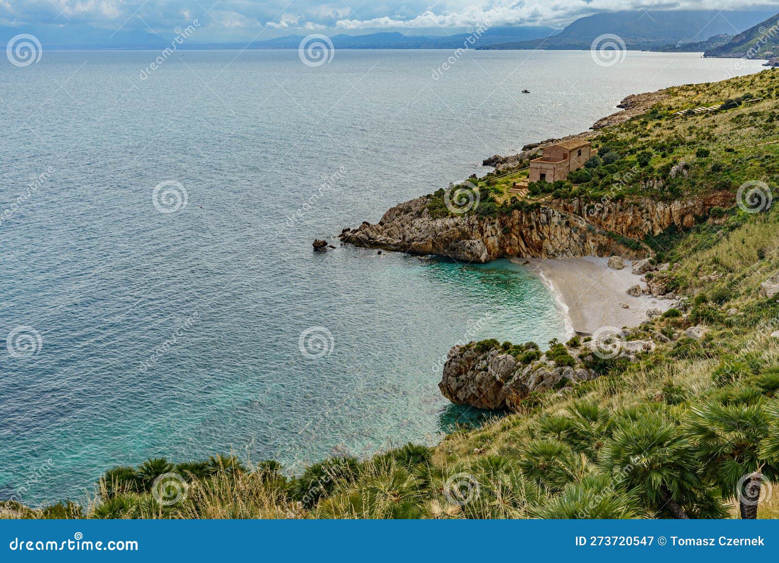 View of Distant Beaches and in the Background High Rocks with Mountains ...
