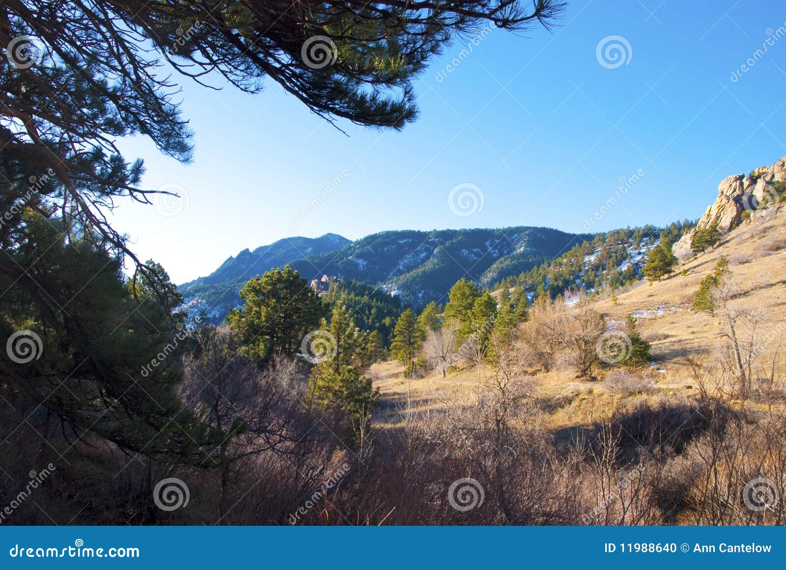 View of a Distant Mountain stock photo. Image of blue - 11988640