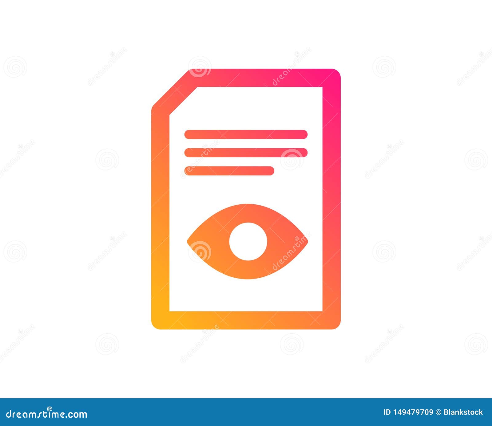 View Document Icon. Open File Sign. Vector Stock Vector - Illustration ...
