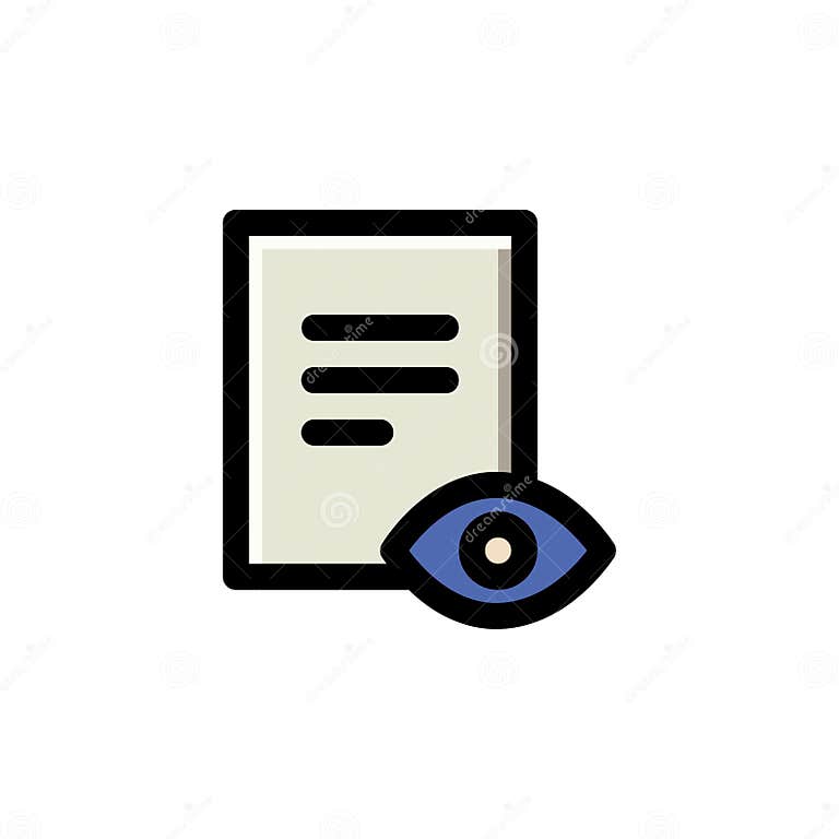 View Document Icon stock vector. Illustration of management - 266539491