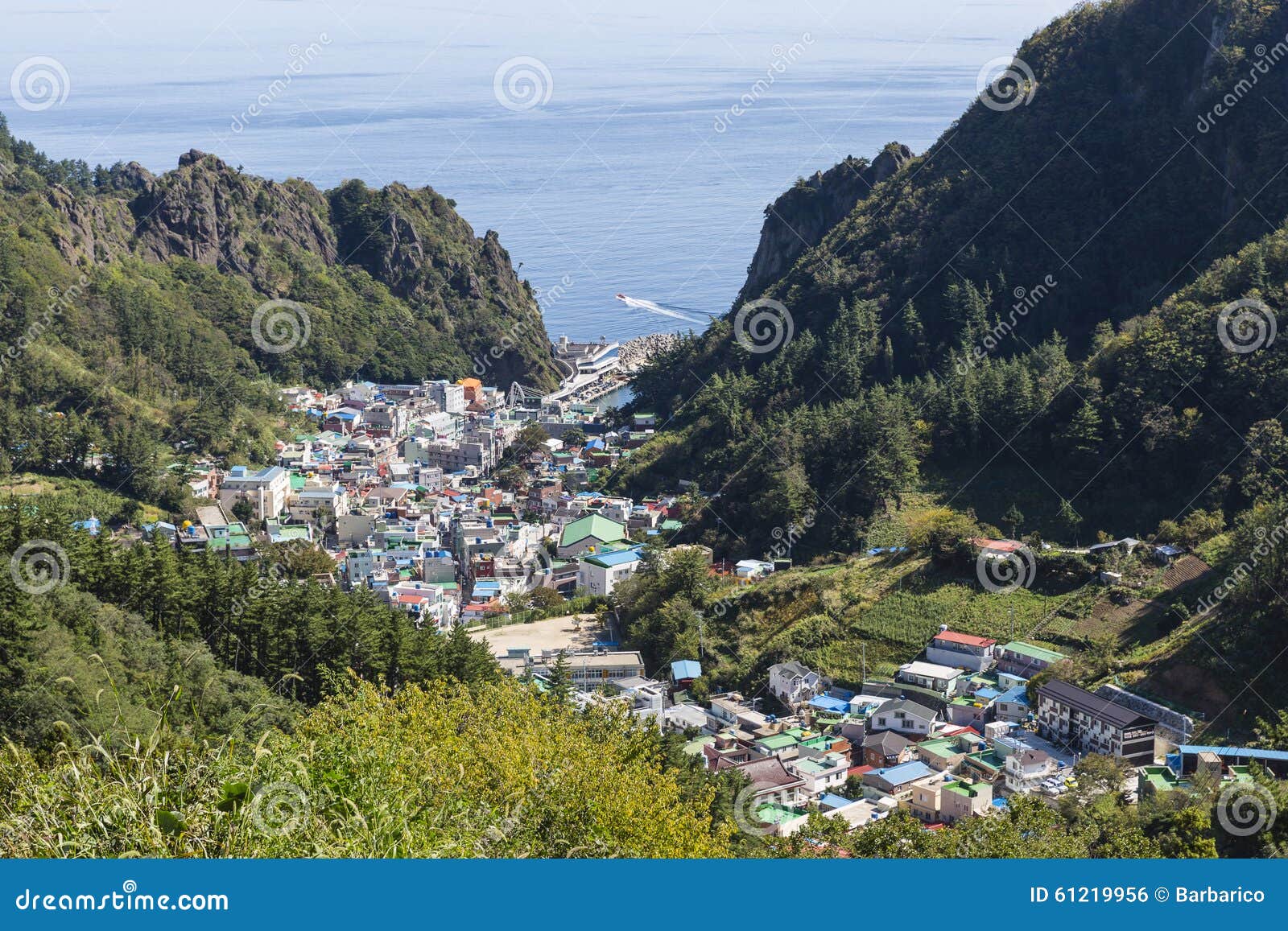 View of Dodong-ri stock photo. Image of ulleungdo, view - 61219956