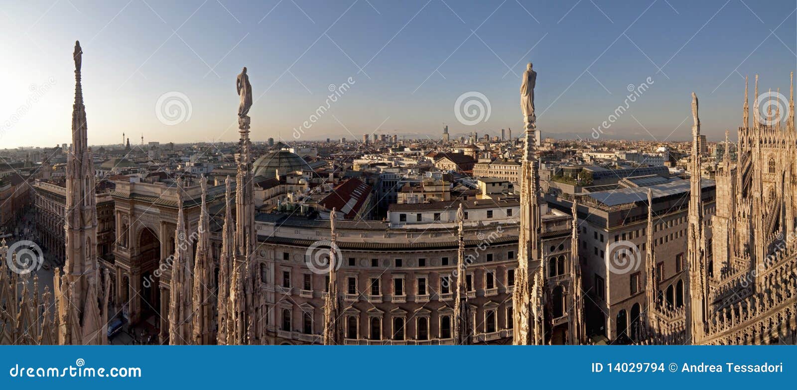 View from Dome of Milan stock photo. Image of gallery - 14029794