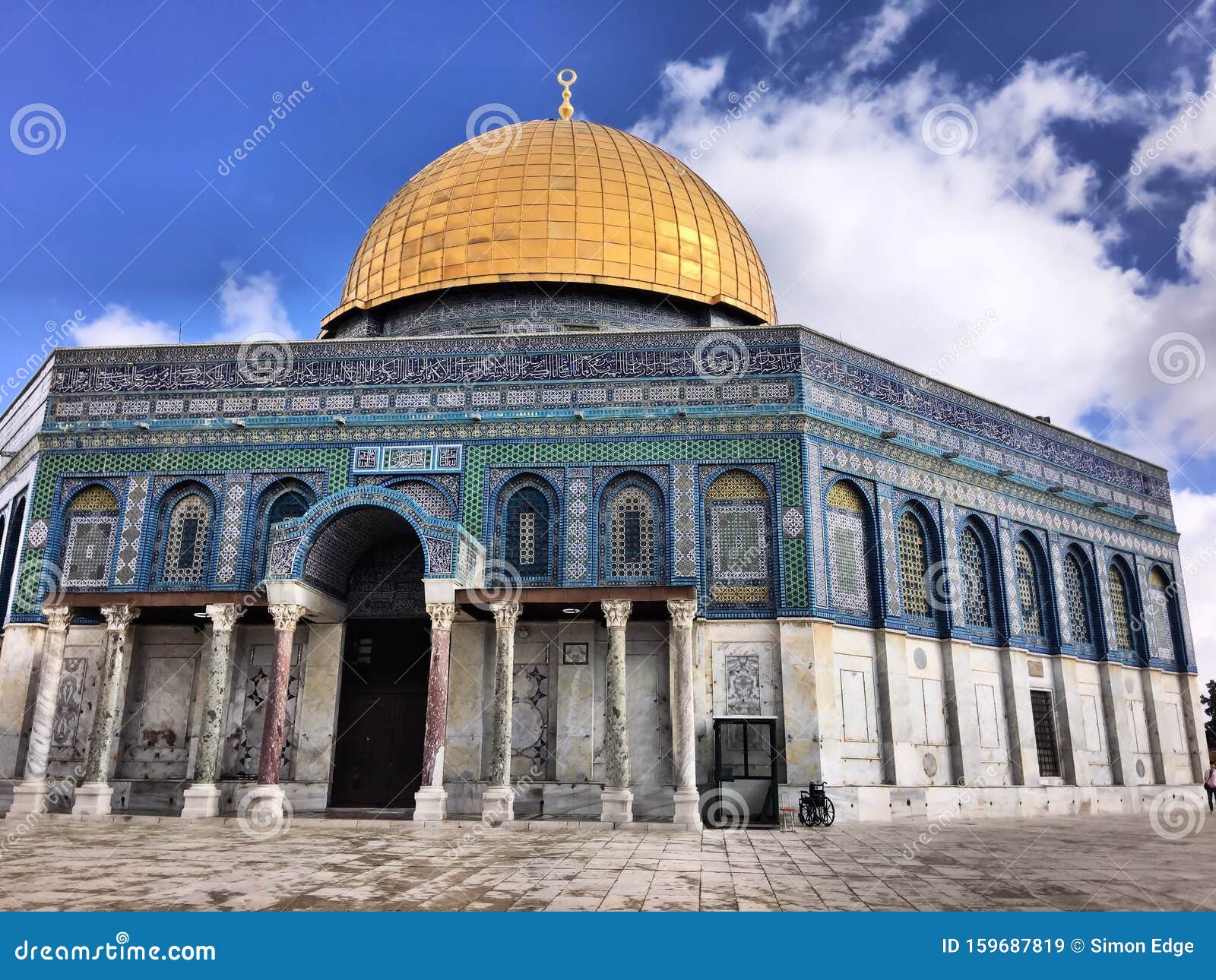 A View of the Dome of the Rock in Jerusalem Stock Image - Image of ...