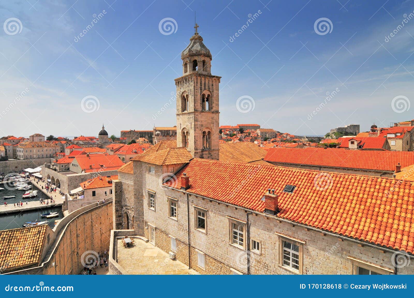 View of Dominican Monastery in Dubrovnik, Croatia Stock Photo - Image ...