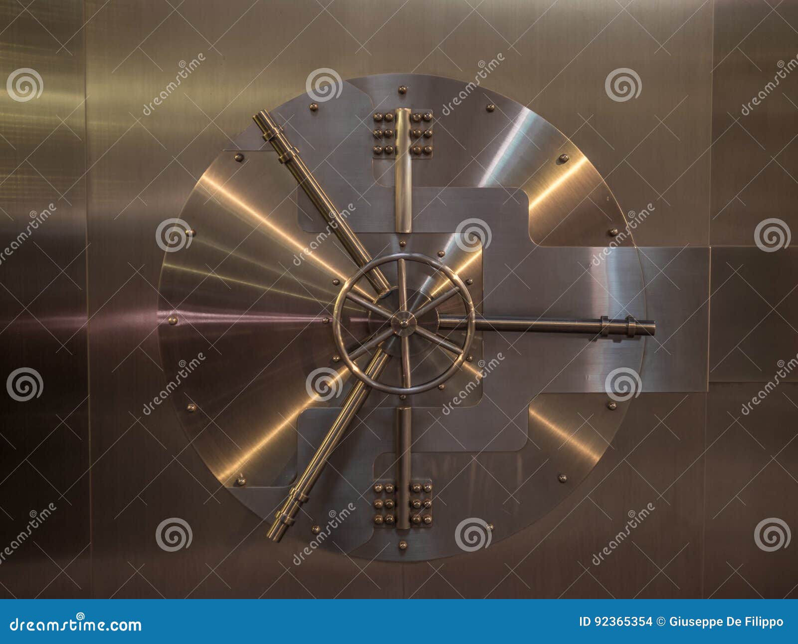 View of the Door of a Big Vault Stock Photo - Image of door, banking ...