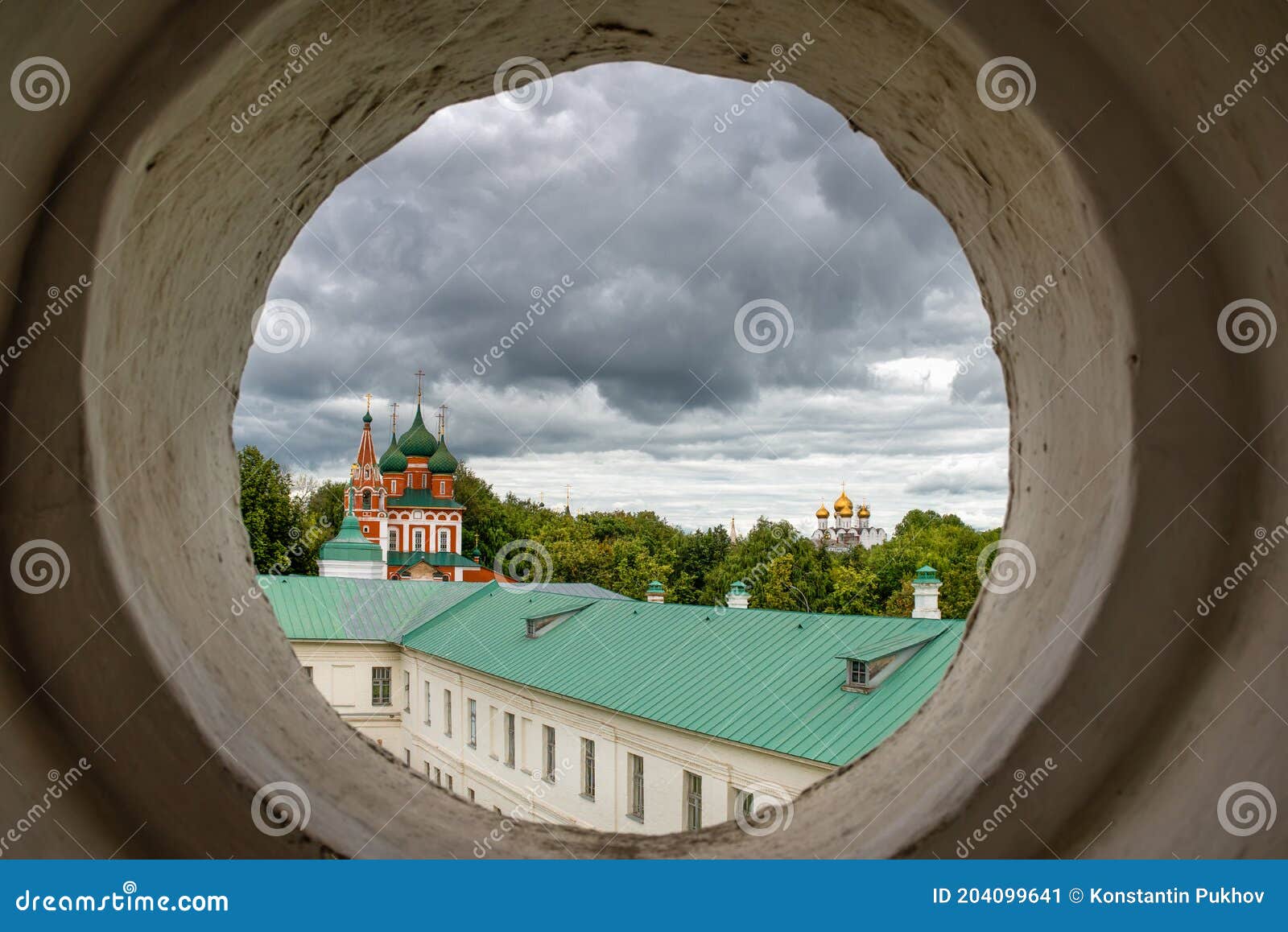 View through the Dormer Window of the Bell Tower Stock Image - Image of ...