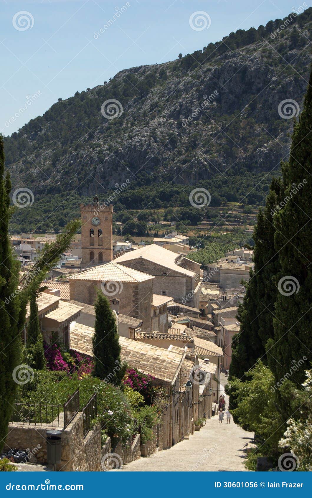 View Down the Steps at Pollensa Vert Stock Photo - Image of tourist ...