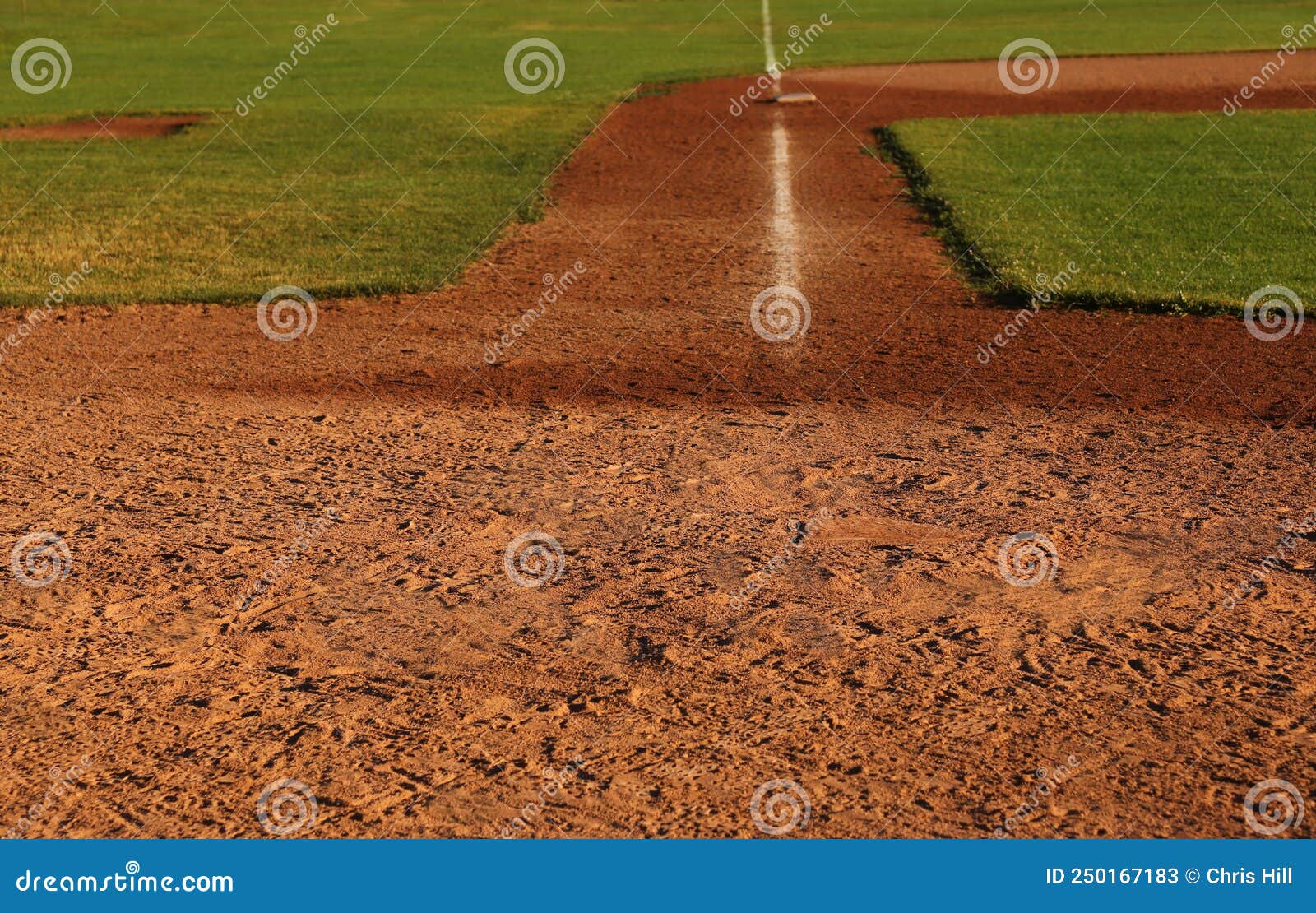 Third Base Line stock image. Image of fields, empty - 250167183