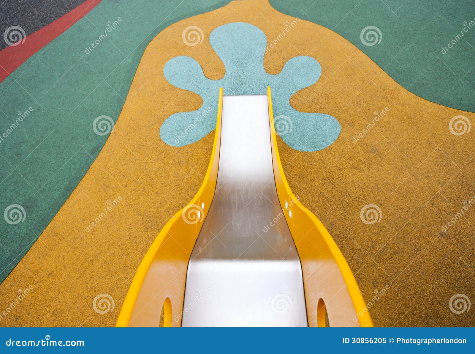 View Down To Ground from Top of Slide Stock Image - Image of empty ...