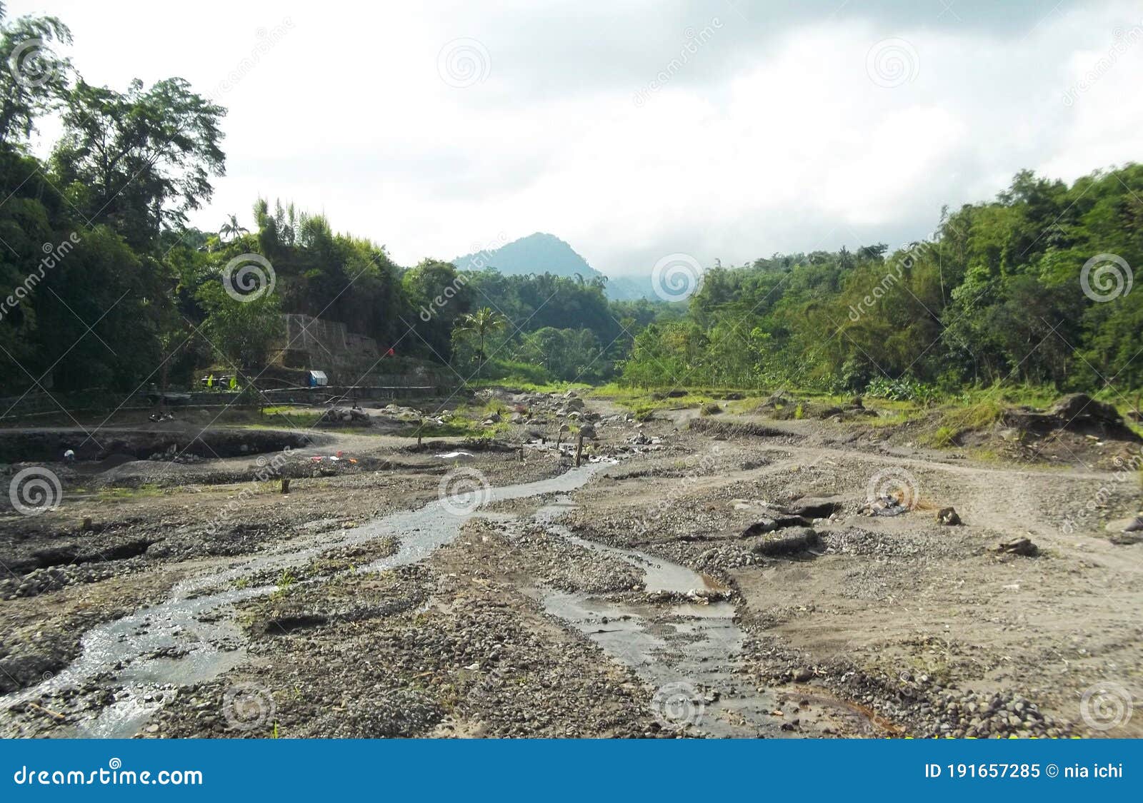 The View of Gendol River at Mount Merapi, Jogjakarta, Indonesia 2015 ...