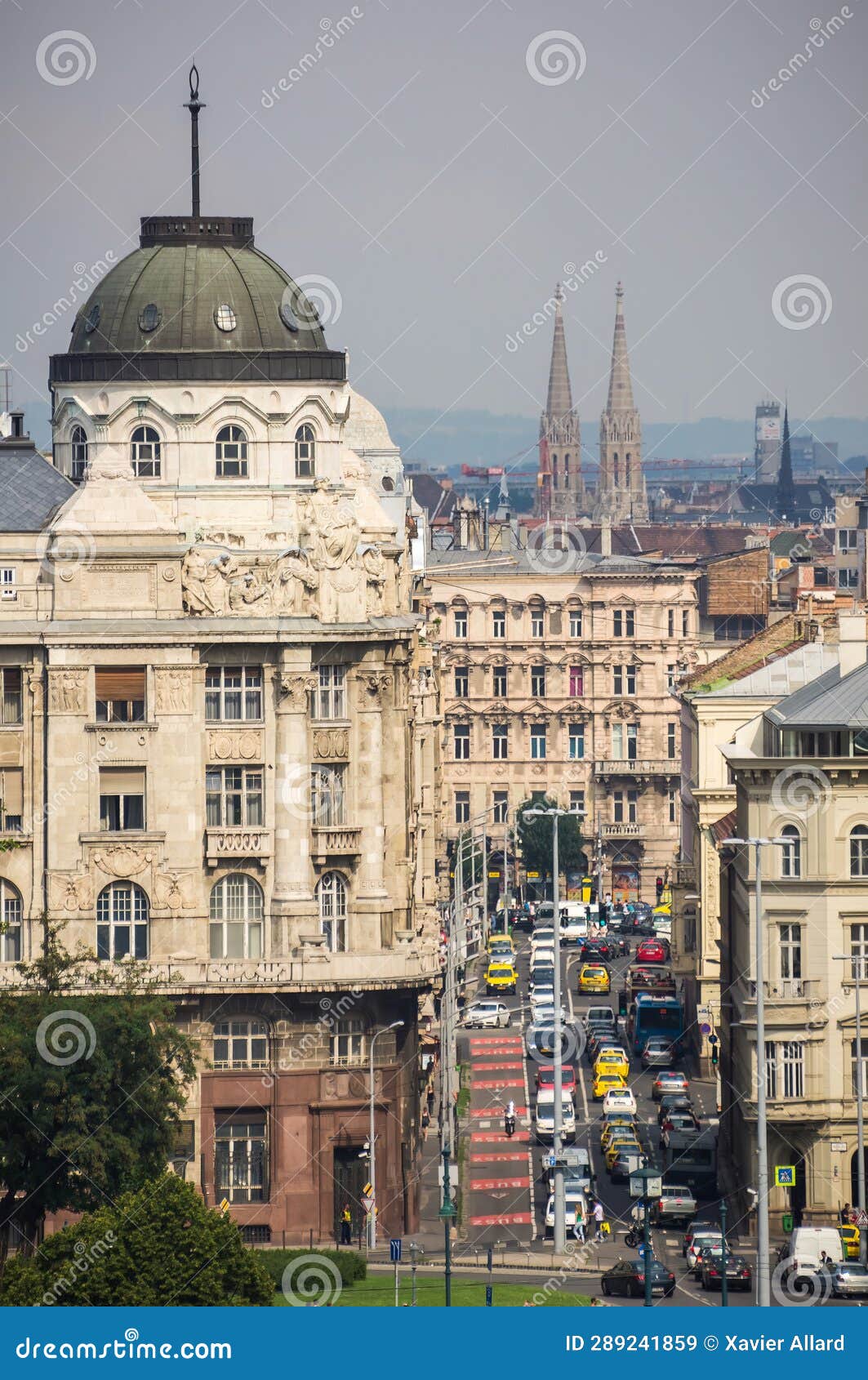 View of Downtown Budapest, Hungary Stock Image - Image of buildings ...