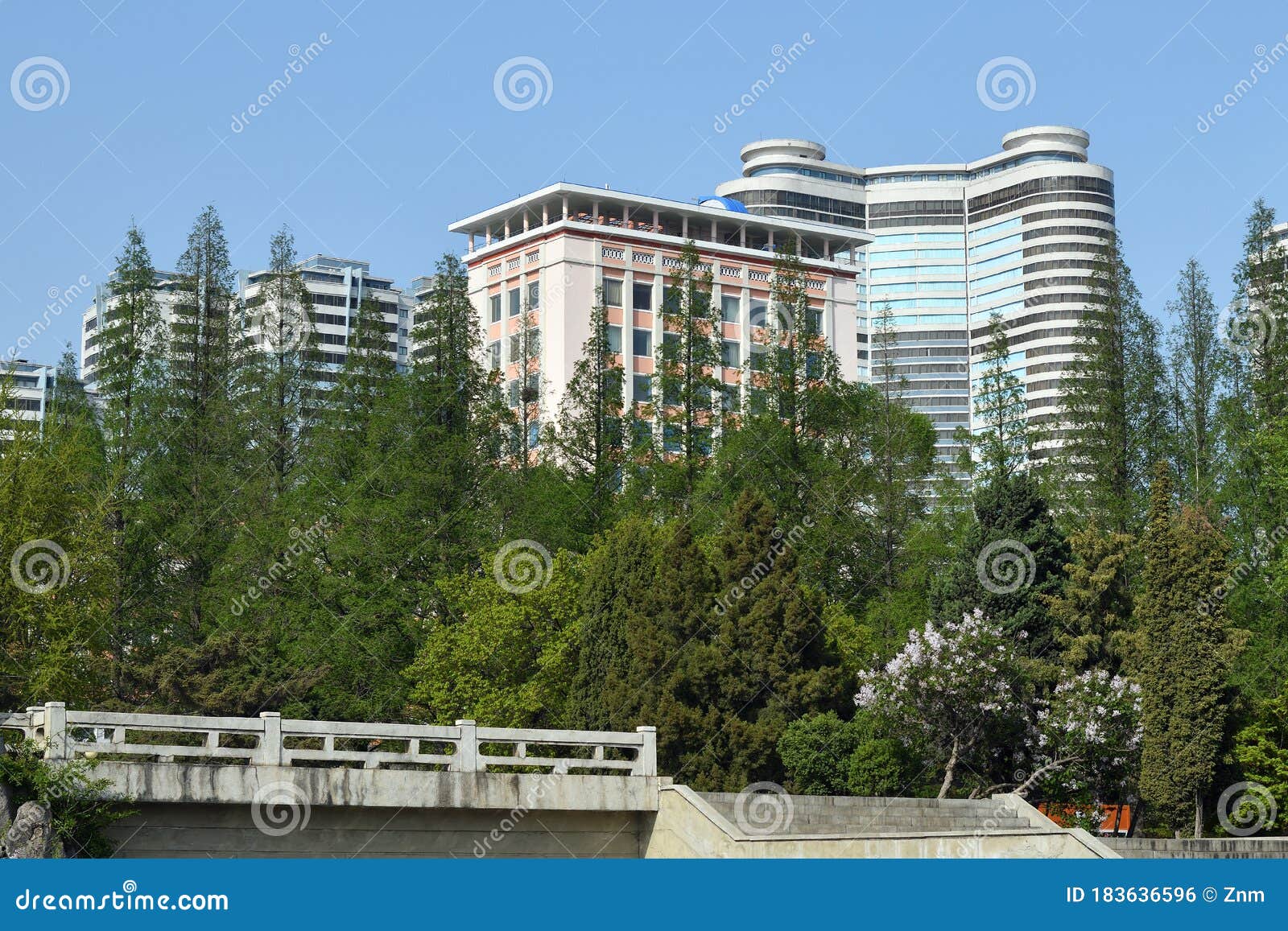 Pyongyang, North Korea stock photo. Image of architecture - 183636596