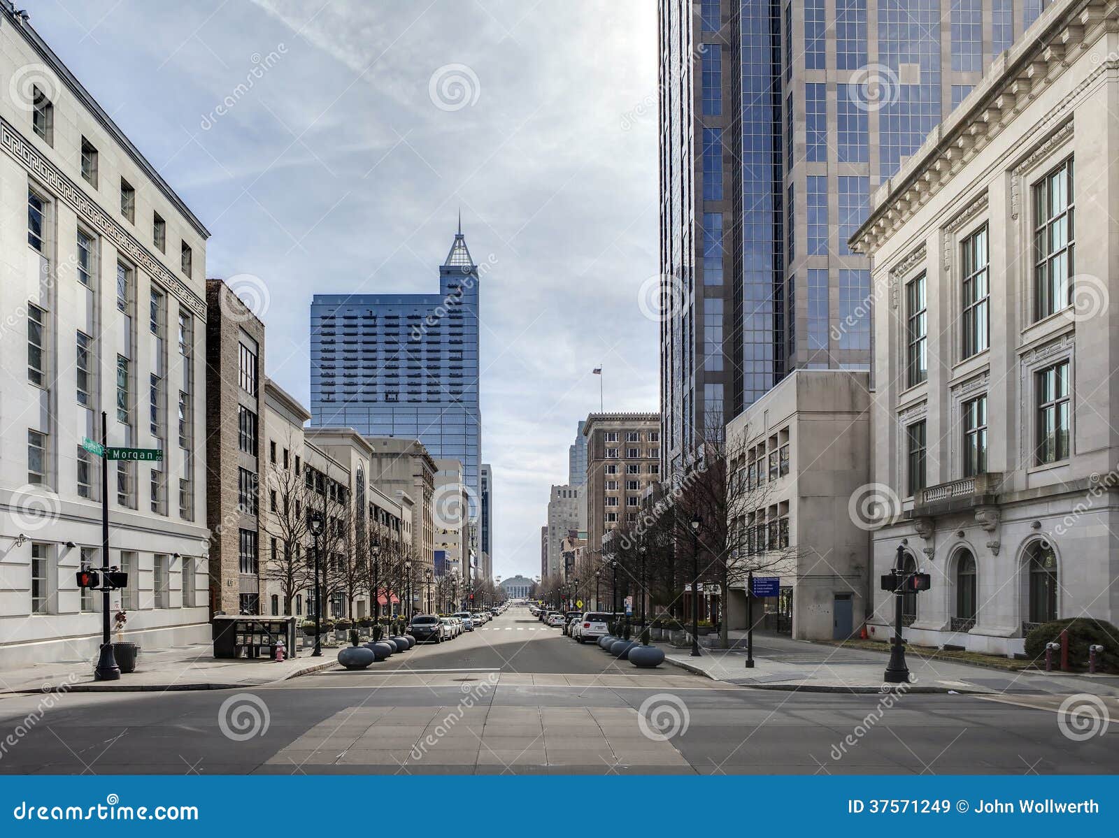 View of Downtown Raleigh, North Carolina Stock Image - Image of state ...