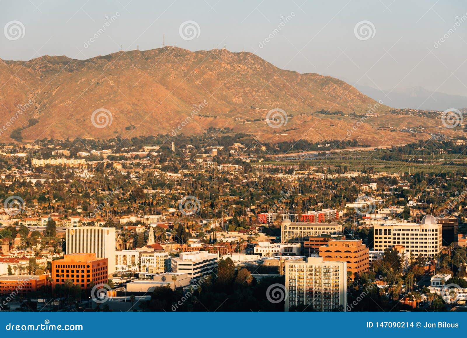 View of Downtown Riverside from Mount Rubidoux, in Riverside ...