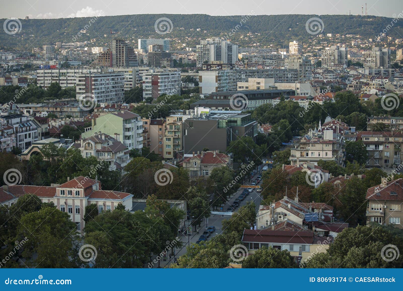 View of Downtown Varna Bulgaria from Above Editorial Stock Image ...