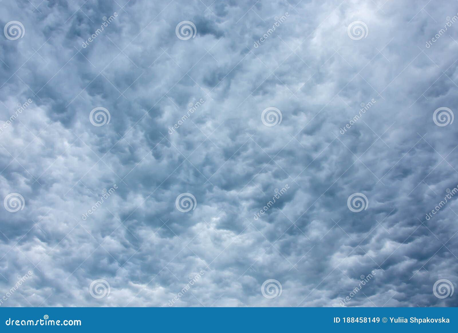 View of Dramatic Cloudy Dark Blue Sky. Overcast Texture Background of ...