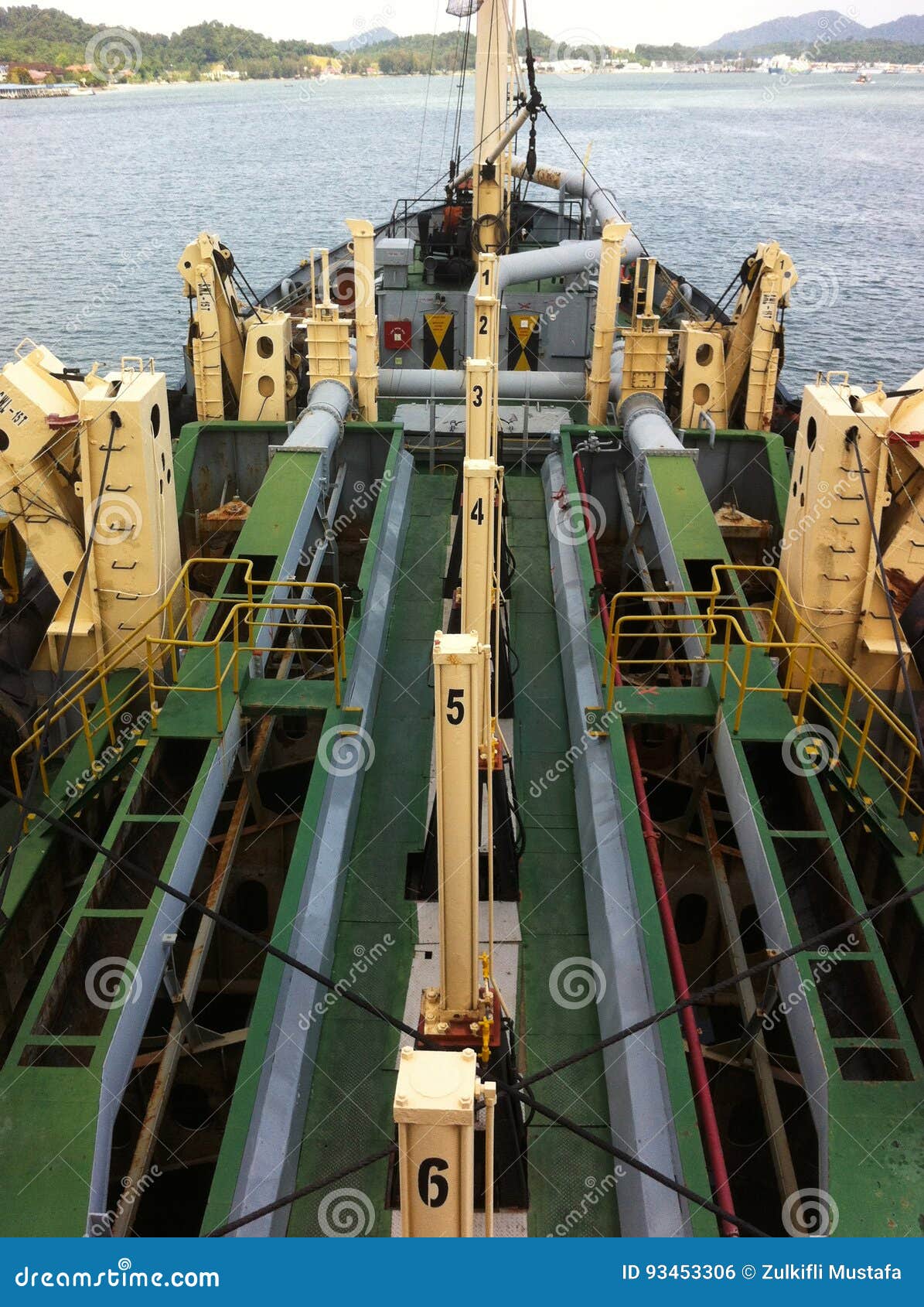 A View from Dredging Ship at Lumut River Mouth. Editorial Photo - Image ...