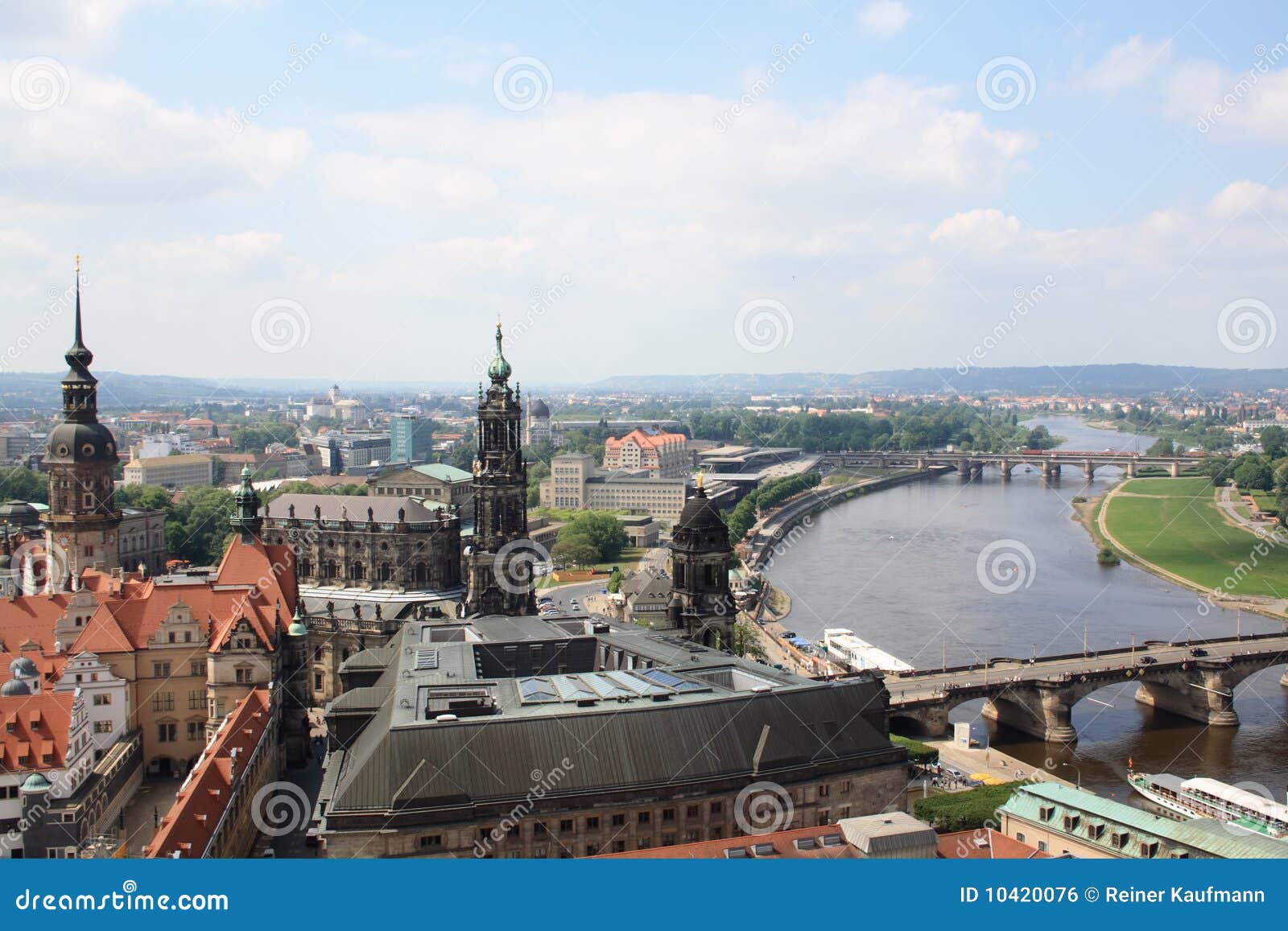 View of Dresden stock photo. Image of europe, frauenkirche - 10420076