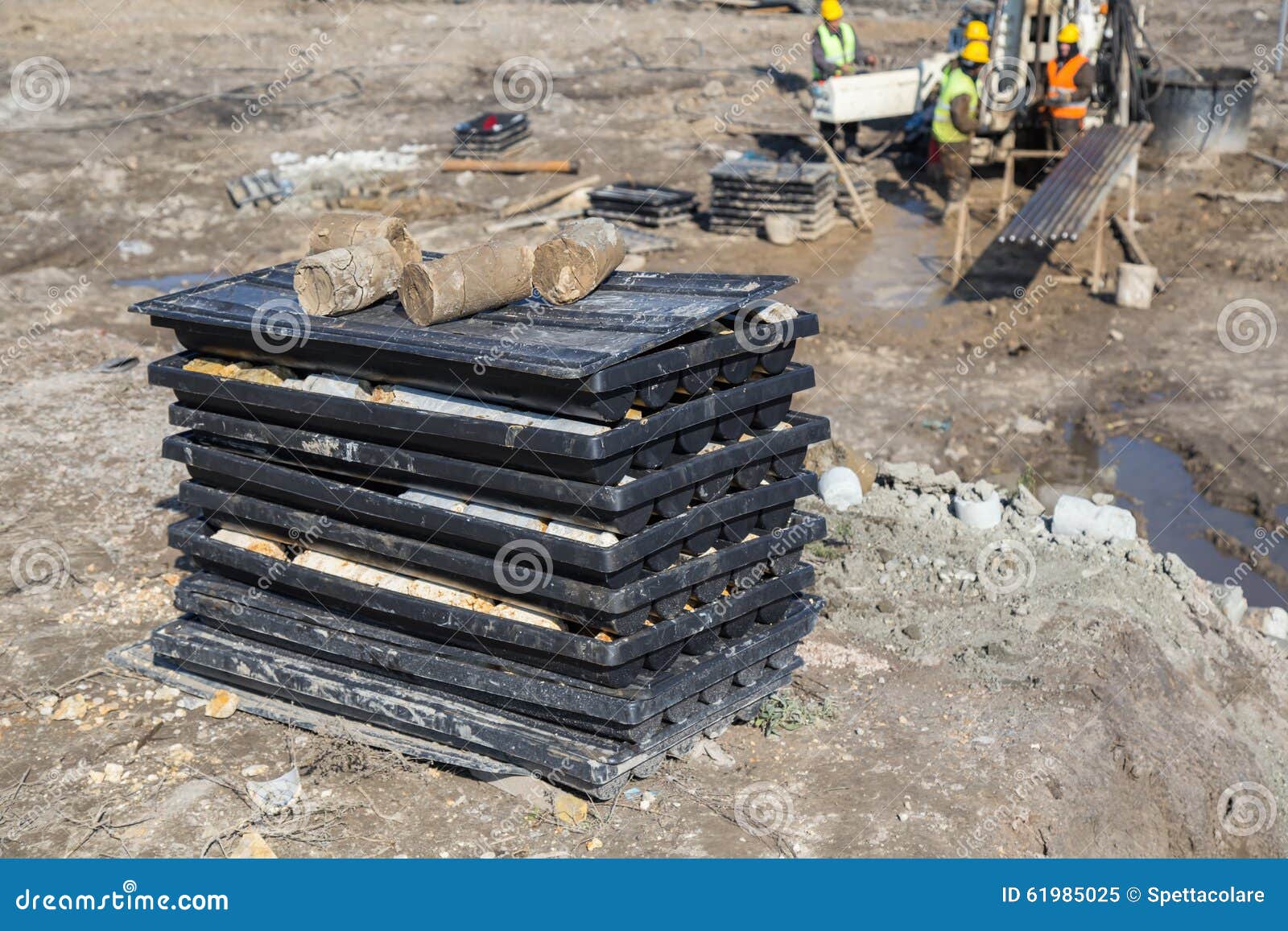 View of the Drill Core Samples Stock Image - Image of core, boring ...