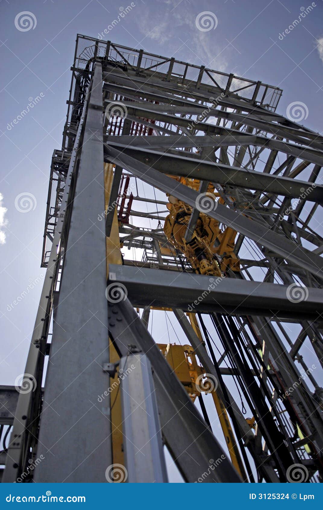 View of Drilling Derrick stock photo. Image of structure - 3125324