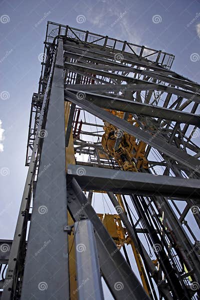View of Drilling Derrick stock photo. Image of structure - 3125324