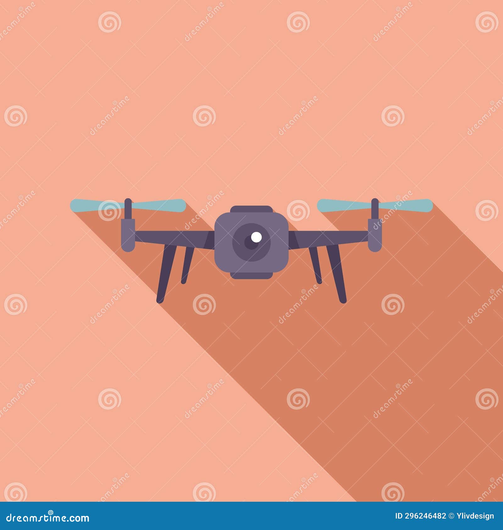 View Drone Control Icon Flat Vector. Ai Camera Stock Illustration ...