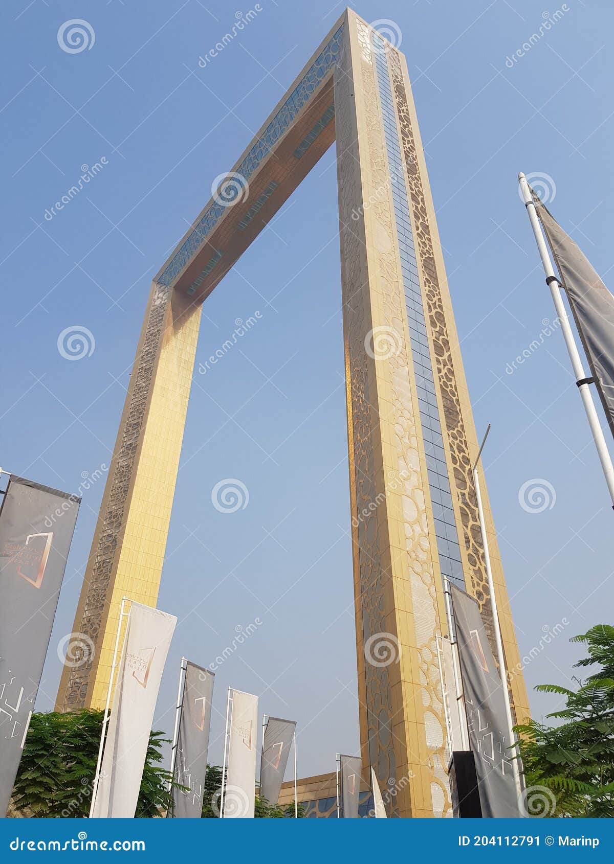 A view of Dubai Frame. editorial photo. Image of view - 204112791