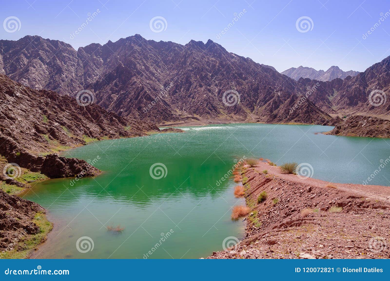 View in Dubai hatta dam stock image. Image of emirates - 120072821