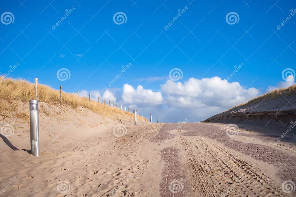View on the Dunes in the Netherlands Stock Image - Image of hill ...