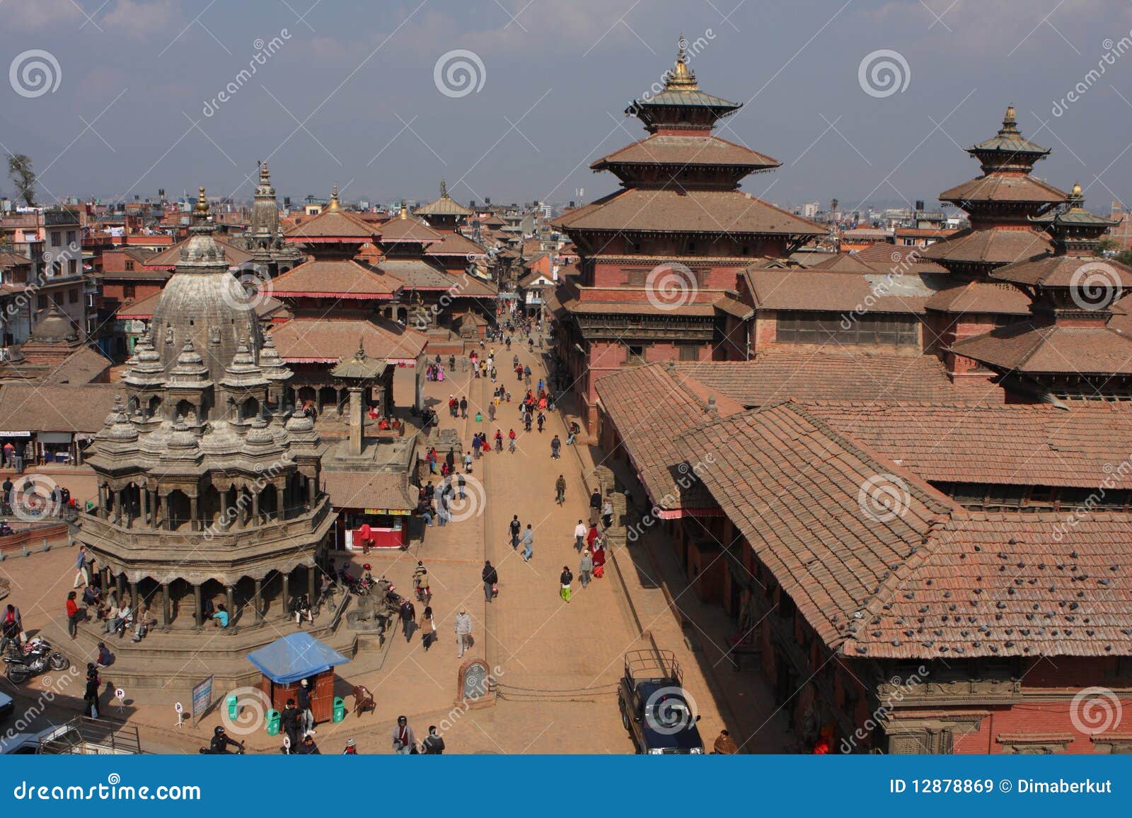 View of the Durbar Square, Patan Editorial Stock Image - Image of ...
