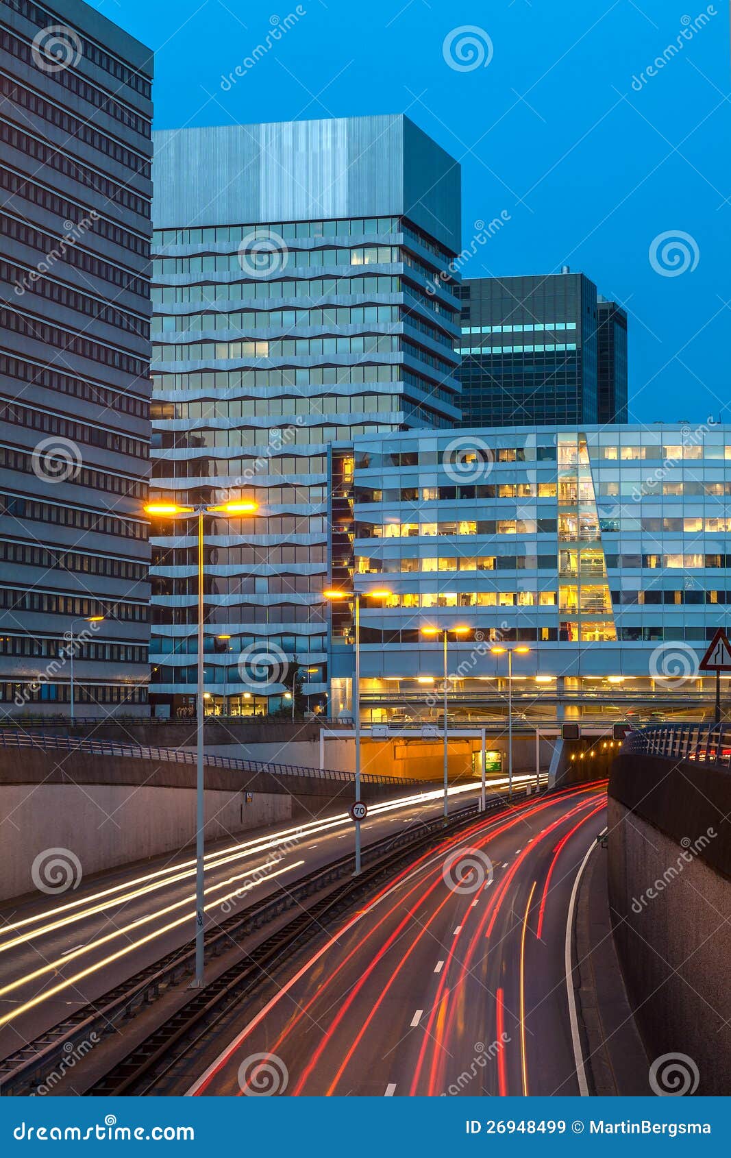 Dutch Highway Exit Sign With Tourist Directions Royalty-Free Stock ...