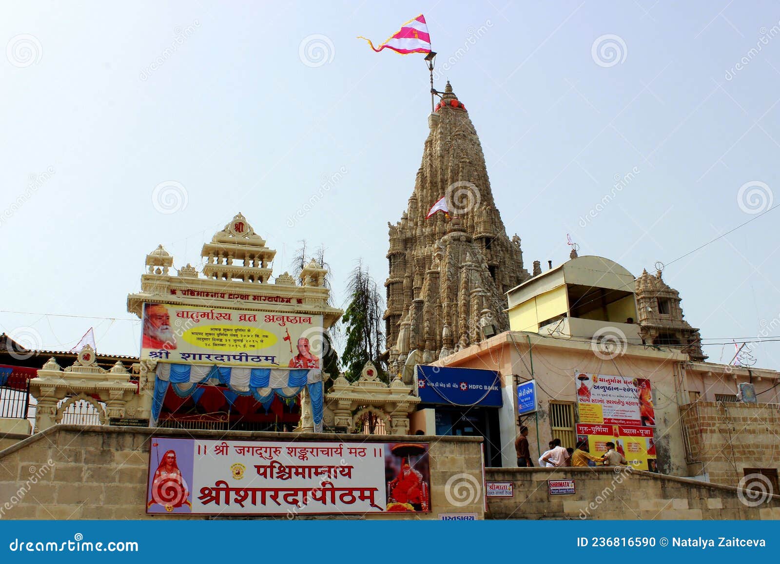 View of Dwarakadheesh Temple. Dwarka, India Editorial Image - Image of ...