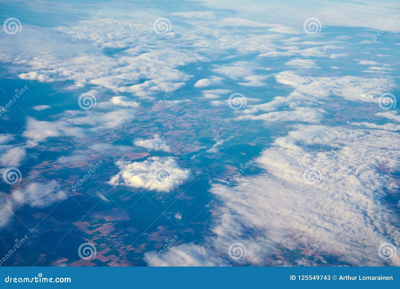 View of earth with clouds. stock image. Image of nature - 125549743