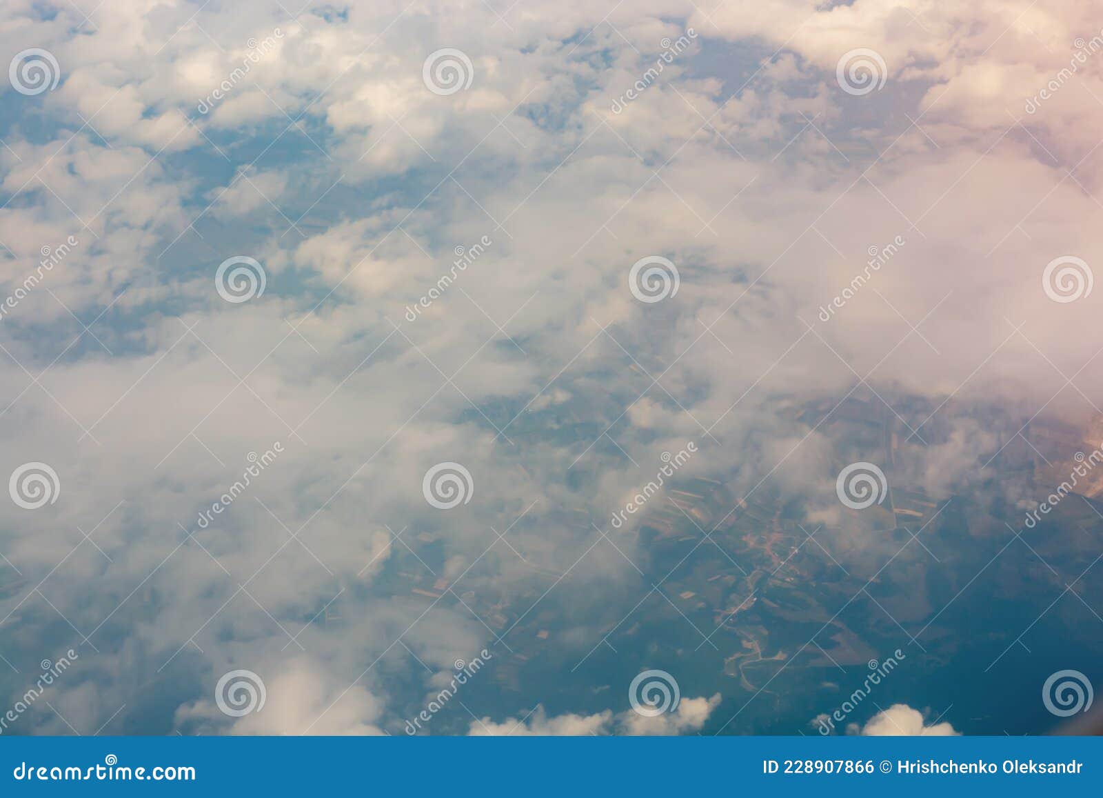 View of the Earth from a Great Height Stock Photo - Image of distance ...