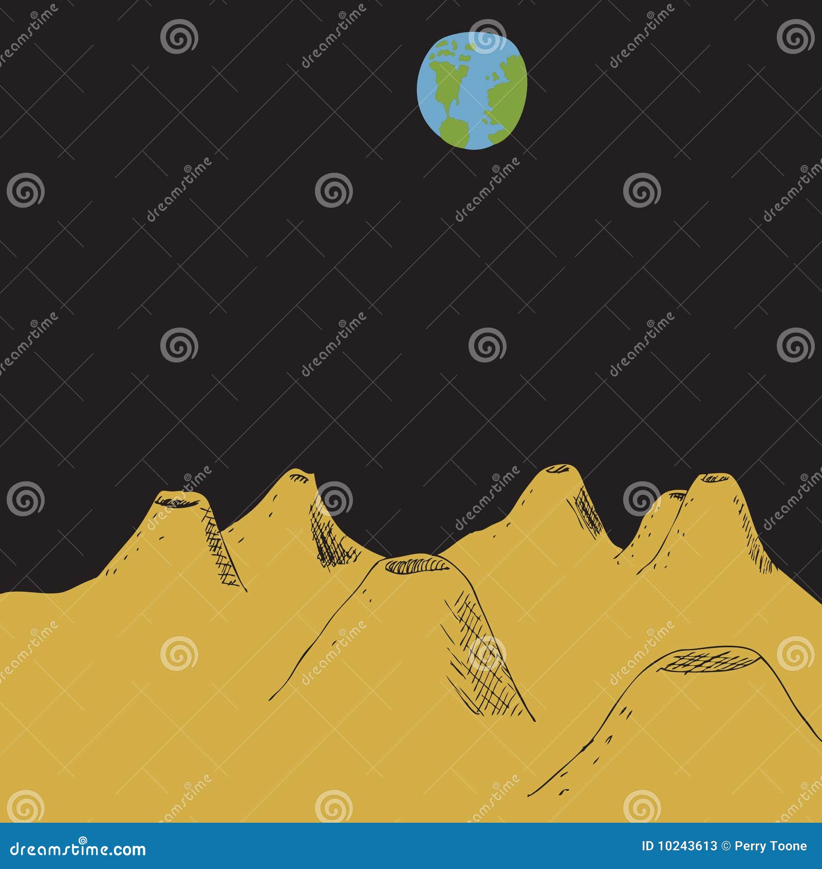 A View of Earth from Mars stock vector. Illustration of discovery ...