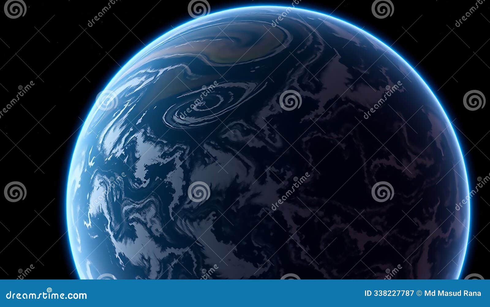 View of Earth Planet from Space Background World Space Week Stock Image ...