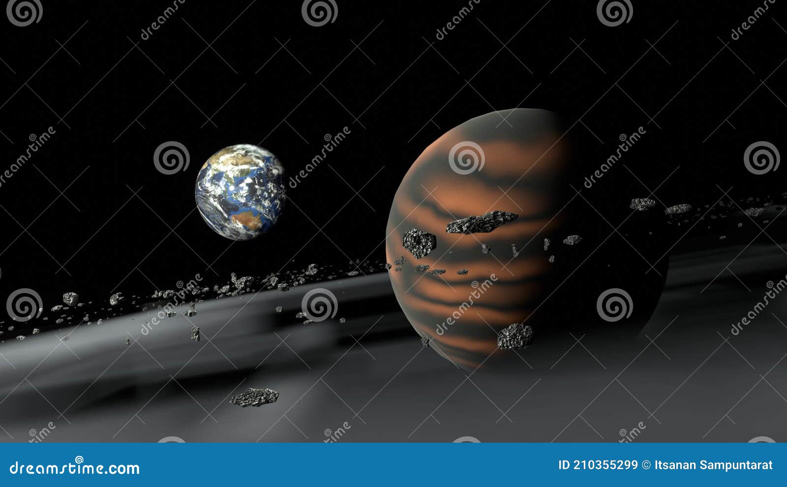 View of Earth and Ring Planet Stock Video - Video of planet, glowing ...