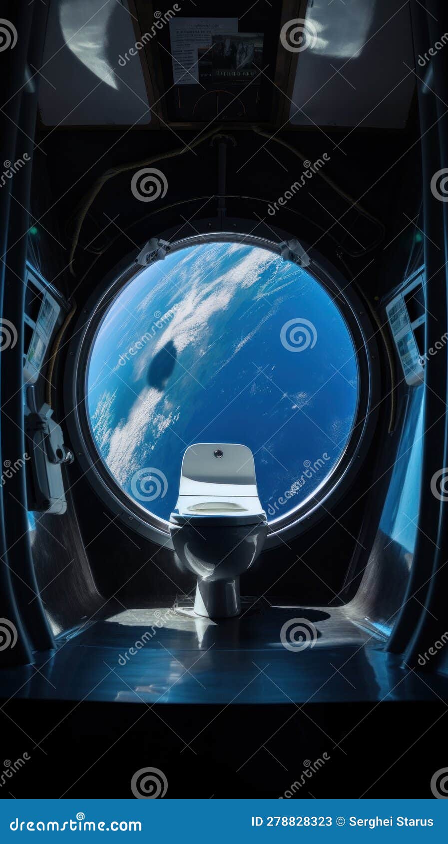 A View of the Earth from a Space Station Window. Generative AI Image ...
