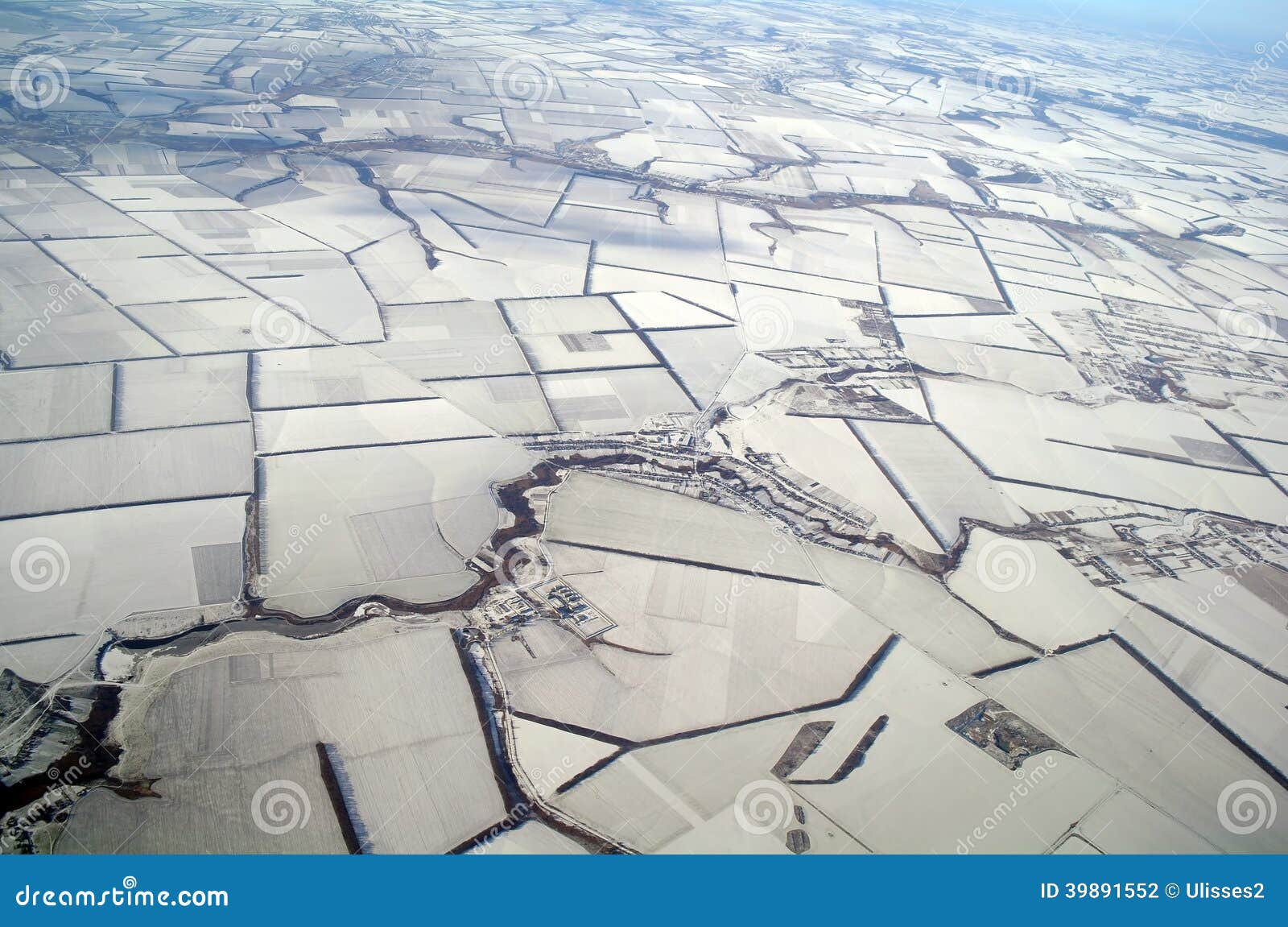 View of Earth from , Winter Stock Photo - Image of flight, aerial: 39891552
