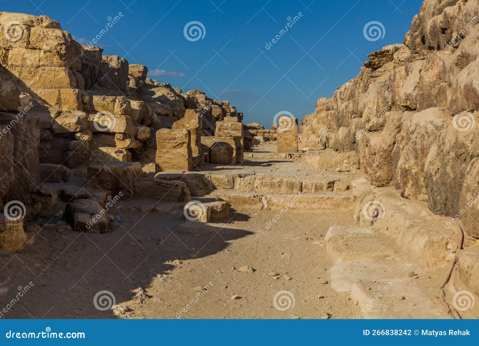 View of the Eastern Cemetery in Giza, Egy Stock Photo - Image of egypt ...