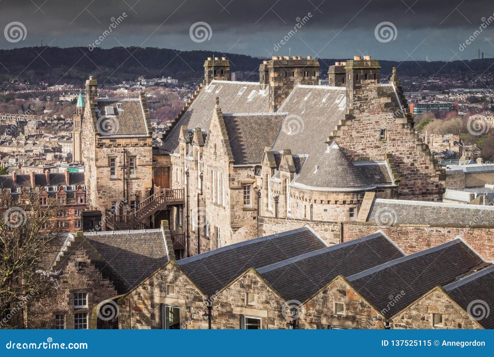 View from Edinburgh Castle. Scotland Editorial Image - Image of cities ...
