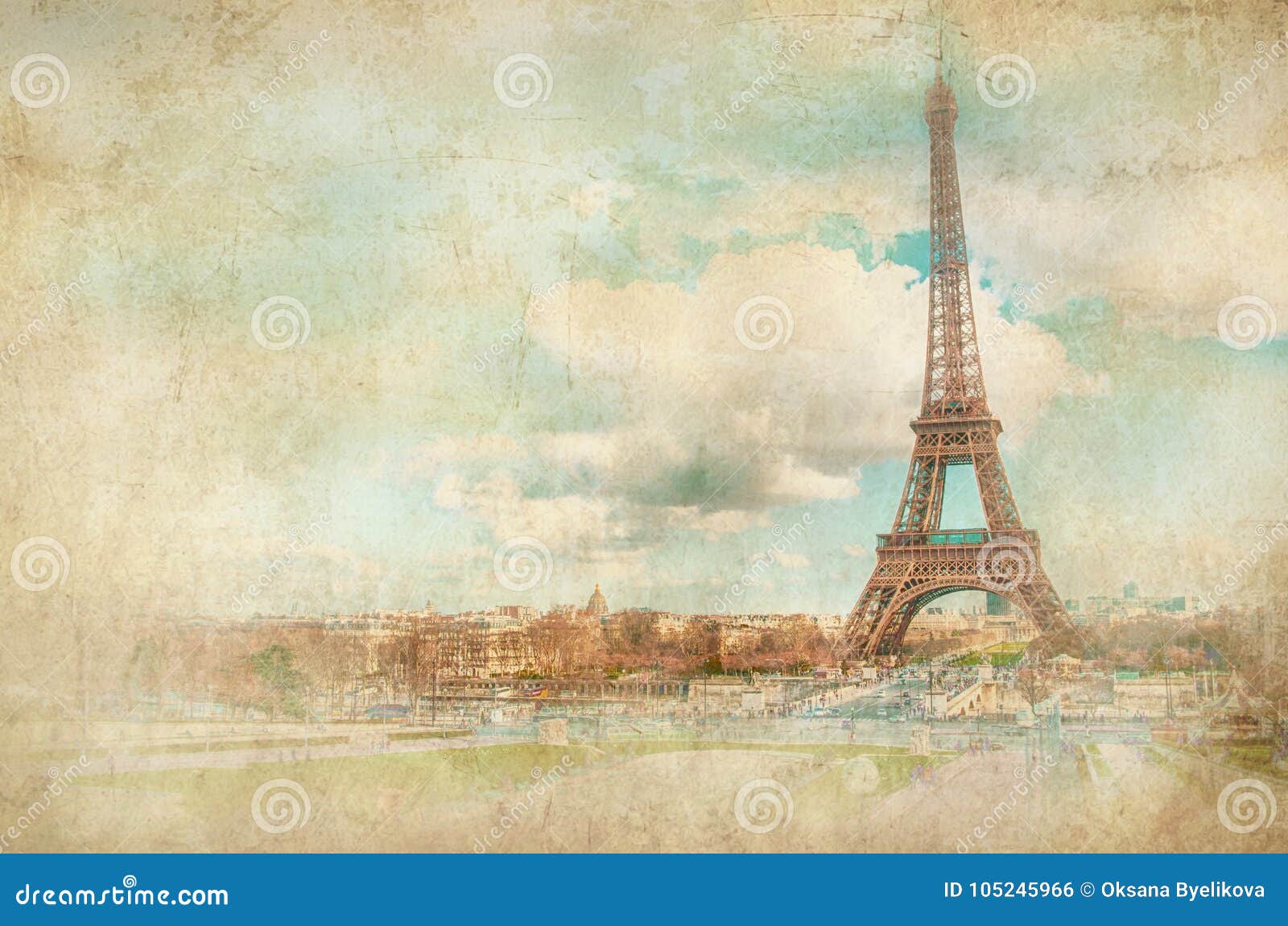 Eiffel Tower. Retro Styled Background Stock Photo - Image of ... Eiffel Tower. Retro Styled Background Stock Photo - Image of ...