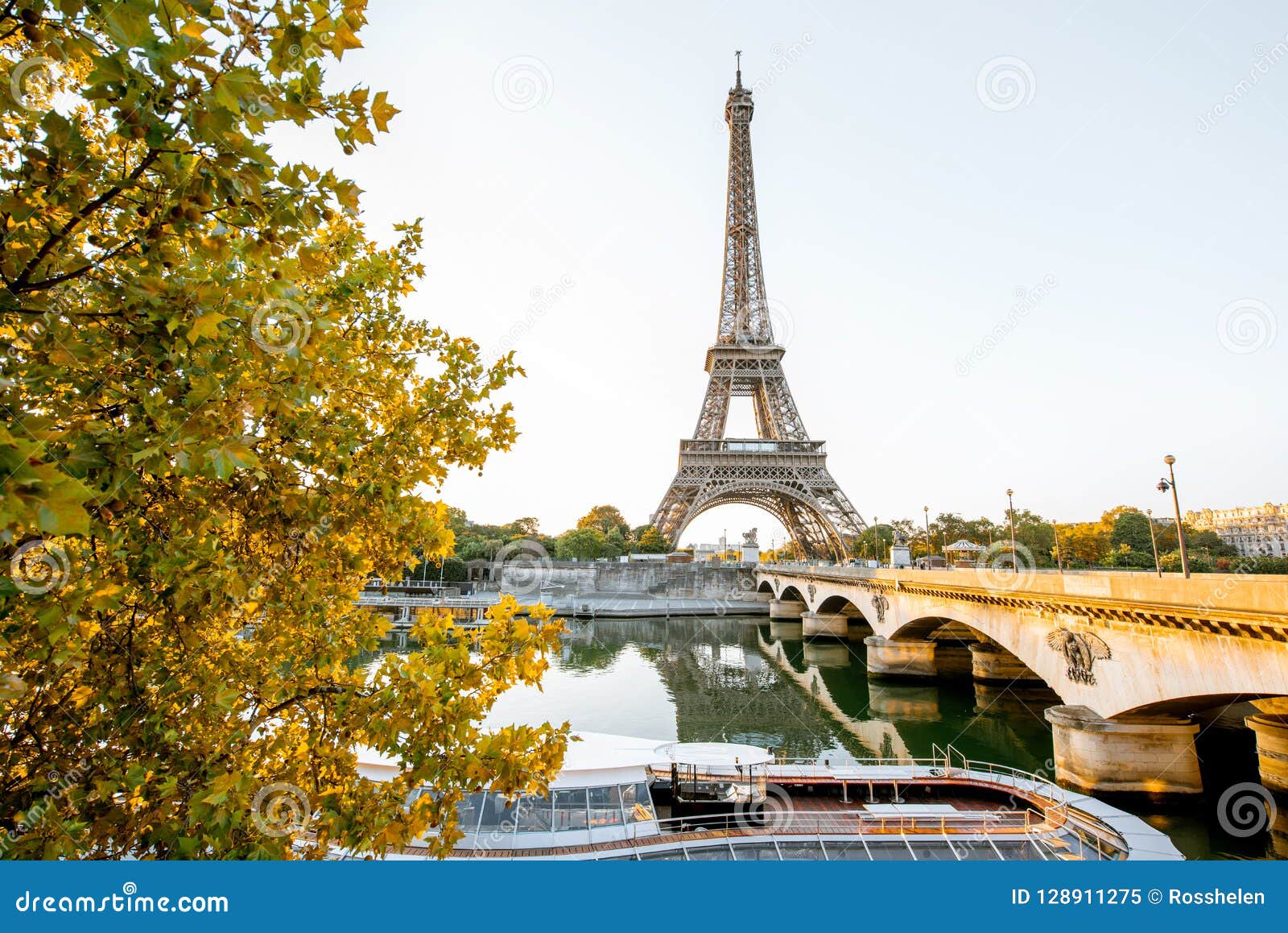 Eiffel Tower during the Morning in Paris Stock Image - Image of urban ...