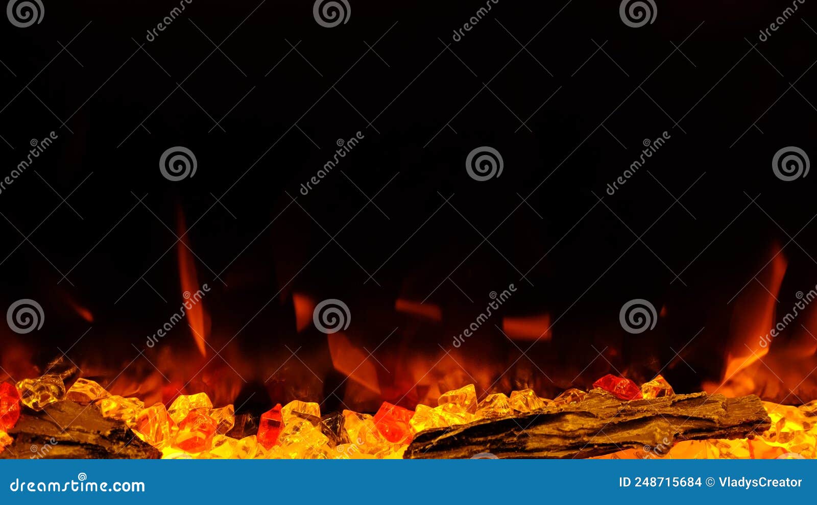 View on Electric Fireplace with Artificial Sparkling Flame, Decor for ...