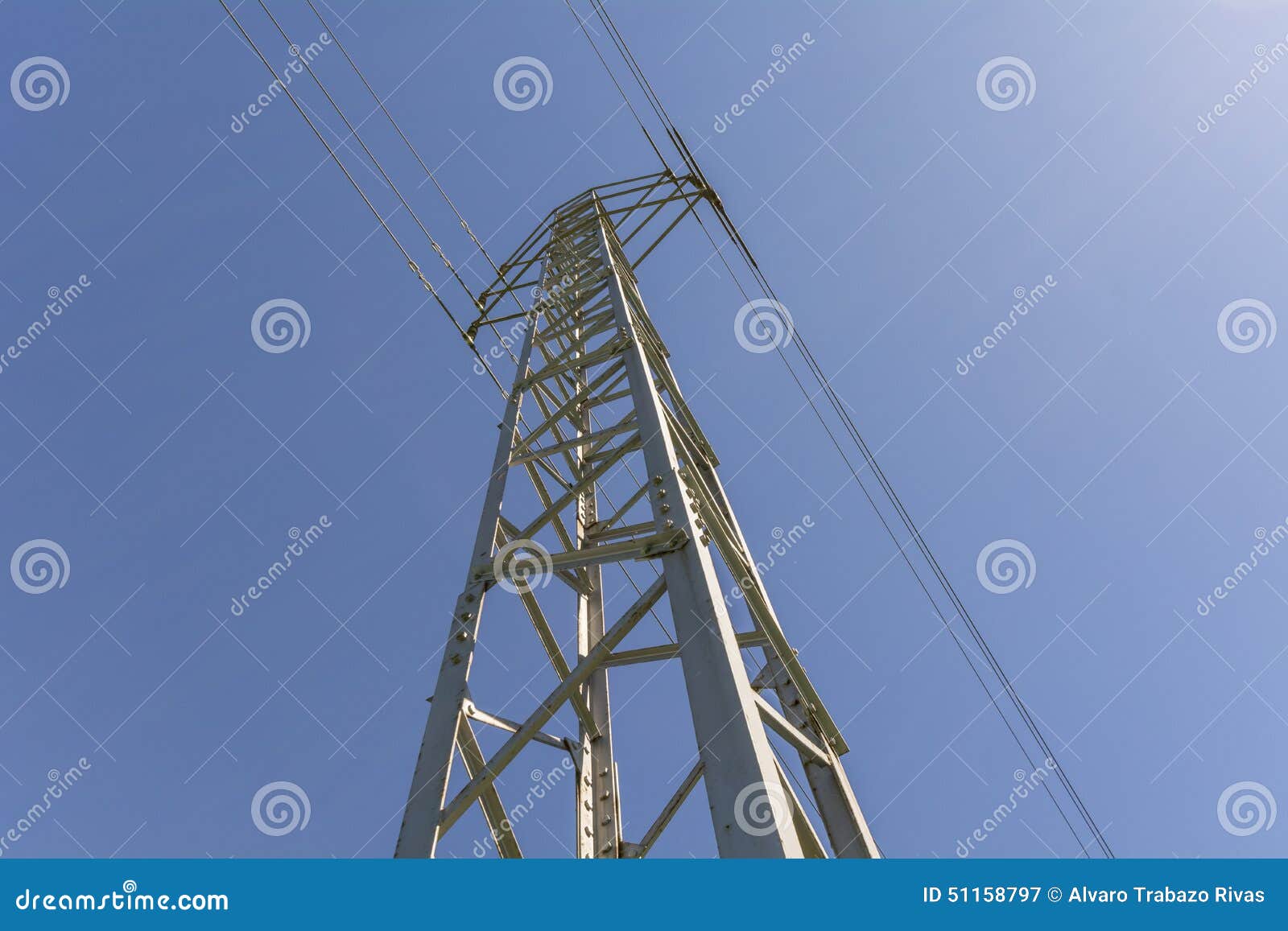 View Electrical Tower from Below Stock Image - Image of communication ...