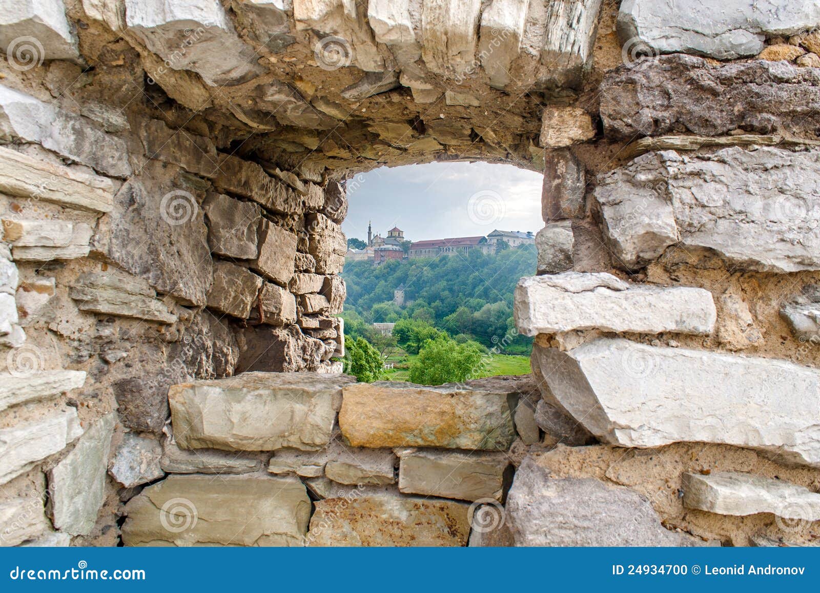 View from the embrasure stock photo. Image of castle - 24934700