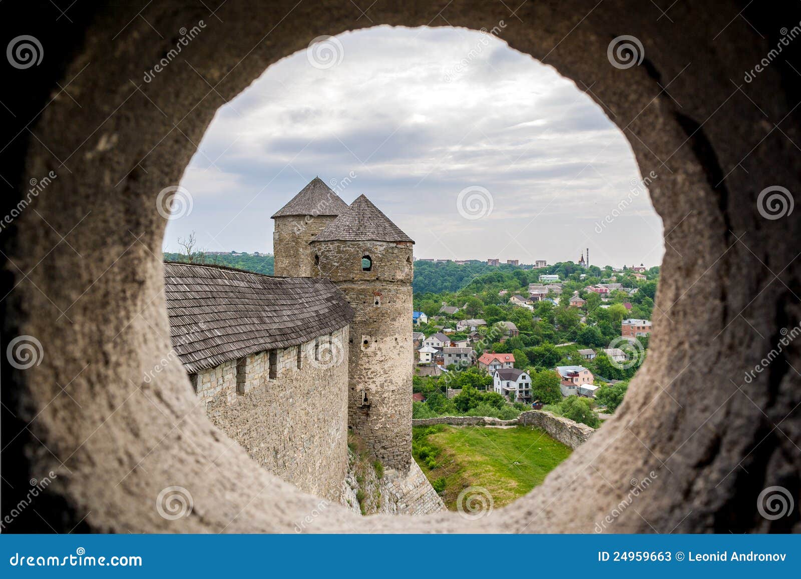 View from the Embrasure of a Tower Stock Image - Image of medieval ...